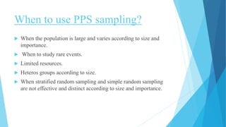 probability proportional to size.pptx.By Rc | PPTX | Science