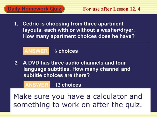 Probability quiz 1 | PPT