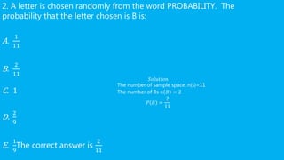 Probability revision card | PPTX