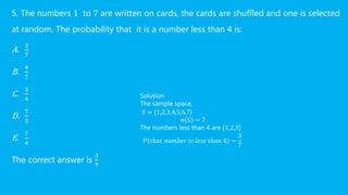 Probability revision card | PPT