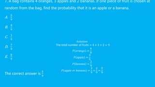 Probability revision card | PPTX