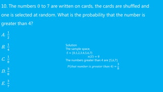Probability revision card | PPTX