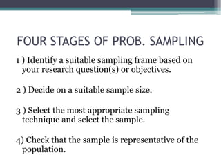 Probability Sampling | PPTX