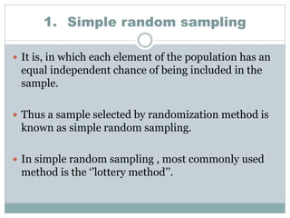 Probability sampling | PPT