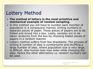 SAMPLE DESIGN, Probability sampling | PPTX