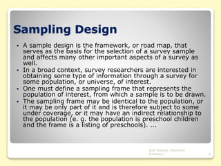 SAMPLE DESIGN, Probability sampling | PPTX