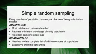 Overview of Probability Sampling Methods | PPT
