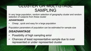 Overview of Probability Sampling Methods | PPT
