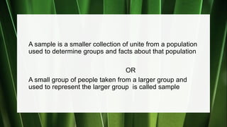 Overview of Probability Sampling Methods | PPT