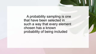 Overview of Probability Sampling Methods | PPT