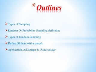 Random Probability sampling by Sazzad Hossain | PPT