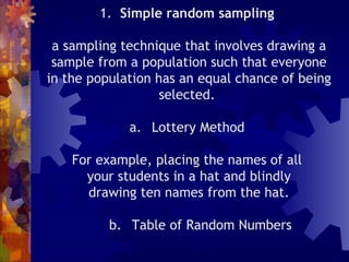 Probability sampling techniques | PPT