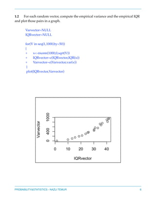 Using R Tool for Probability and Statistics | PDF