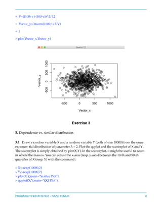 Using R Tool for Probability and Statistics | PDF
