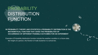 PROBABILITY STATS PPT.pptx | Physics | Science