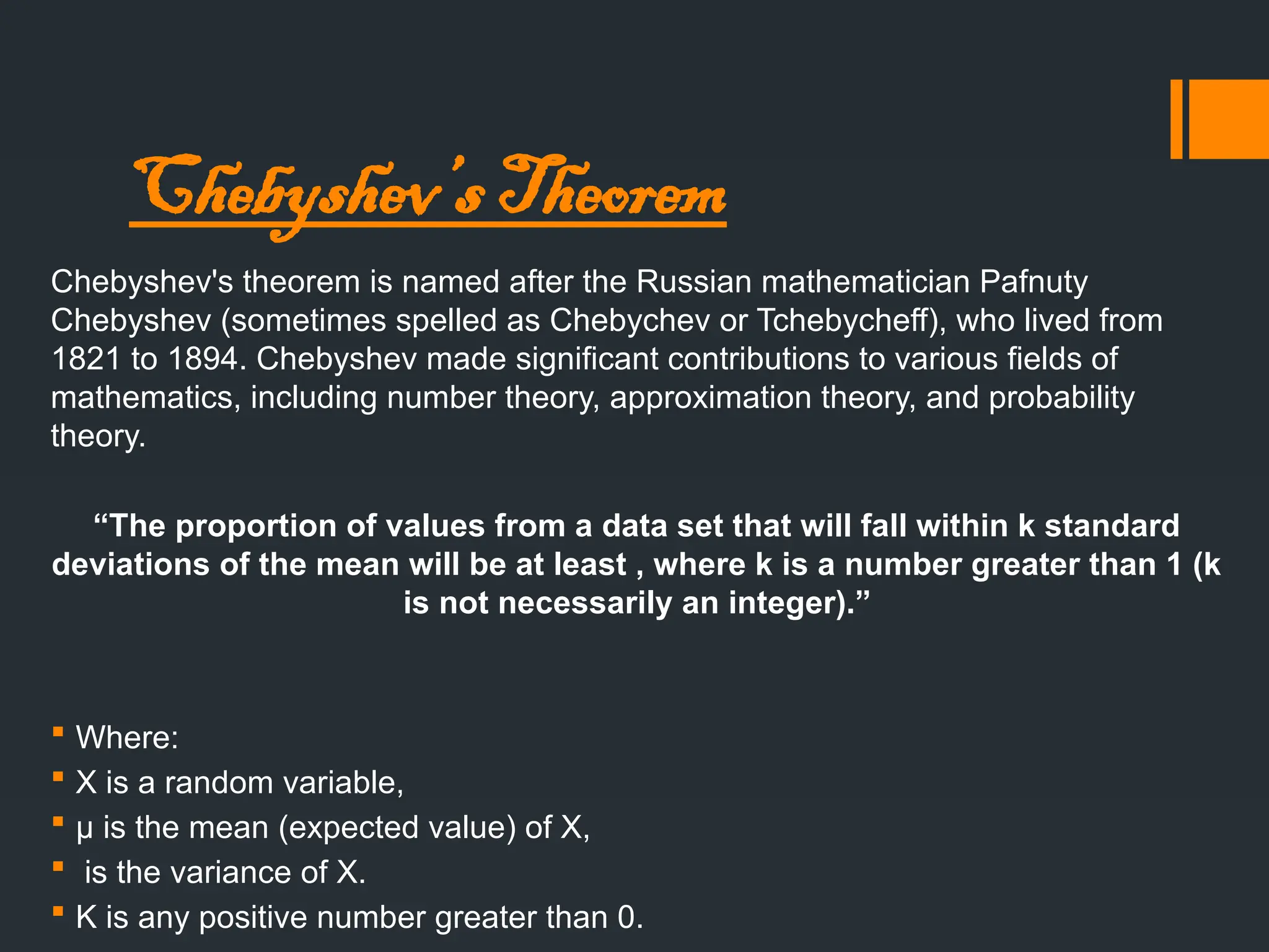 probability theory on Chebyshevs theorem presentation.pptx