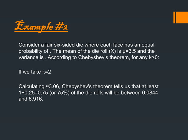 probability theory on Chebyshevs theorem presentation.pptx | Free Download