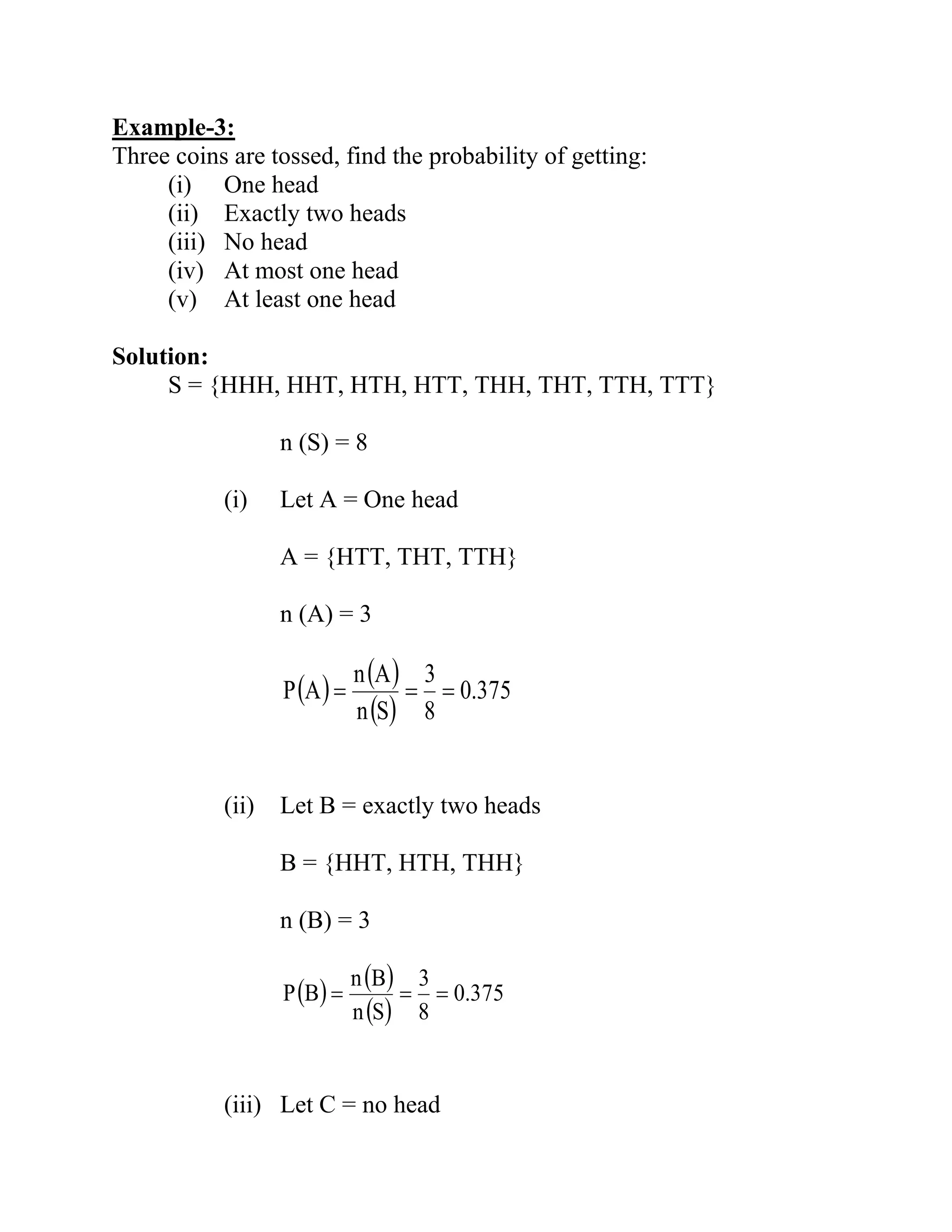 Probability (tossing coin) | PDF