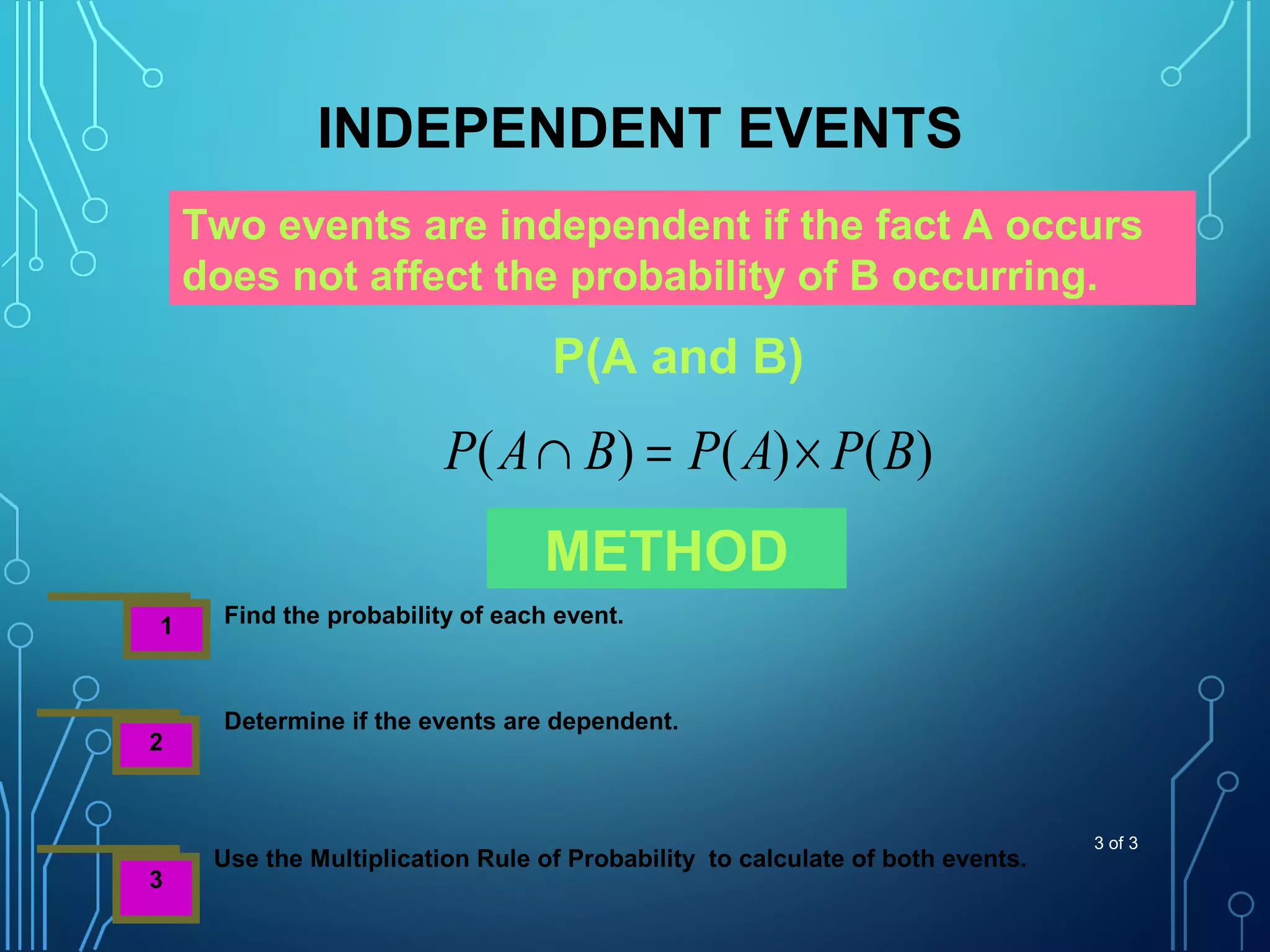 Probabilty of Events | PPT