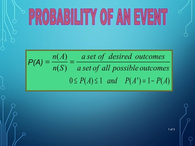 Probabilty of Events | PPT