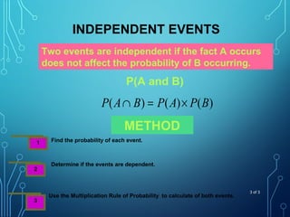Probabilty of Events | PPT