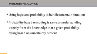 Probabilistic Reasoning | PPTX