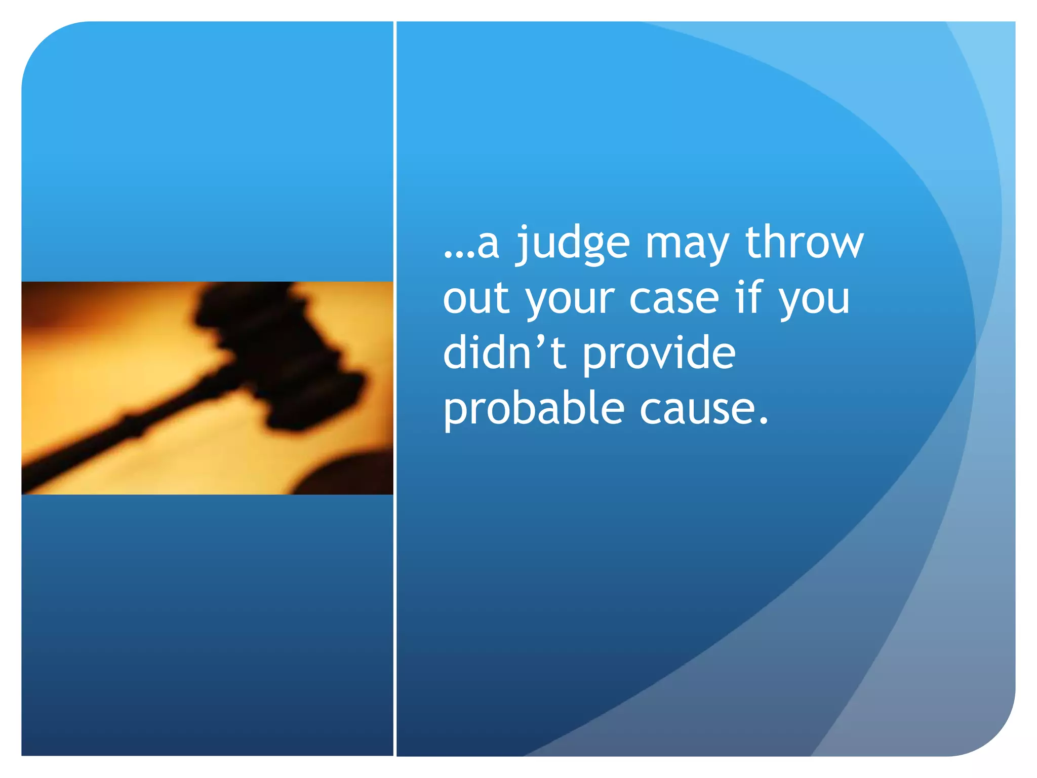 Writing Better Police Reports: Probable Cause | PPTX