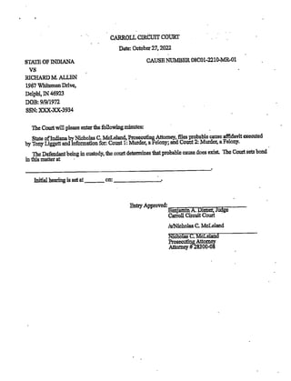 State of Indiana v/ Richard Allen | PDF