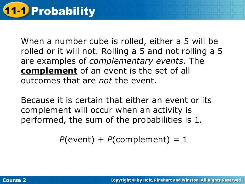 Probablity