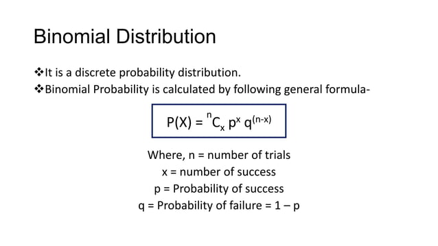 Binomial and Poission Probablity distribution | PPTX | Physics | Science