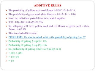 PROBABILITY IN GENETICS AND ITS USES IN HUMAN WELFARE | PPT