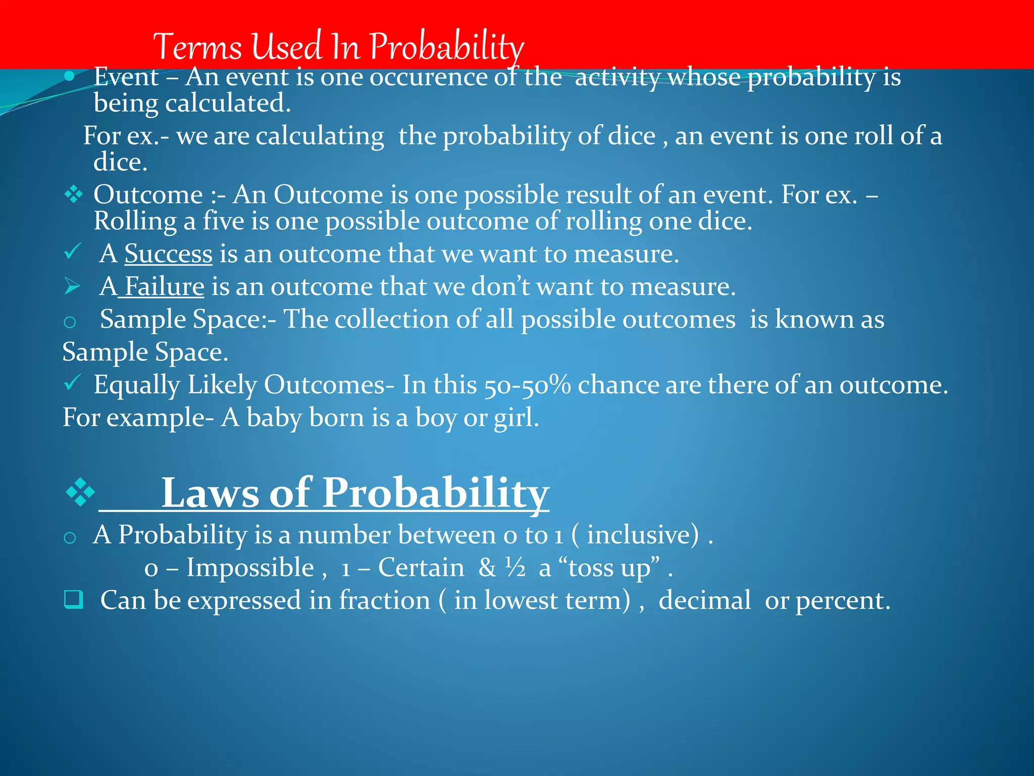 Probablity ppt maths | PPTX