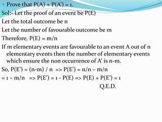 Probablity ppt maths | PPTX