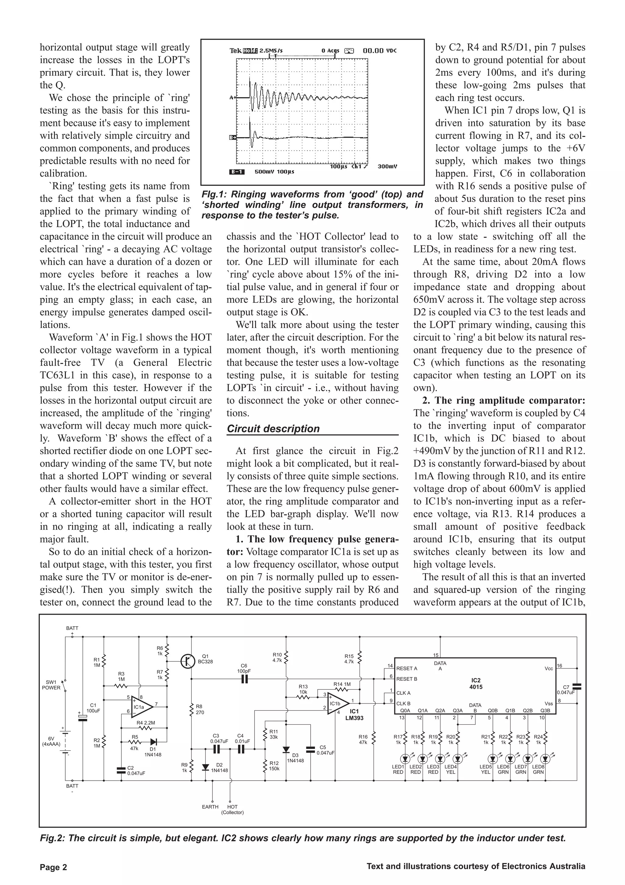 Electrónica: Probador de LOPT/FBT Flyback | PDF