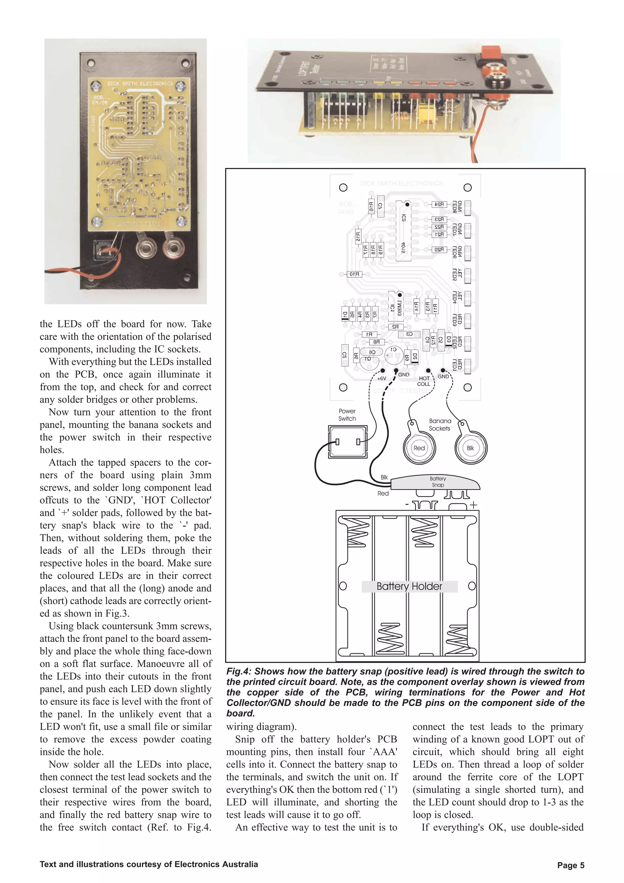 Electrónica: Probador de LOPT/FBT Flyback | PDF