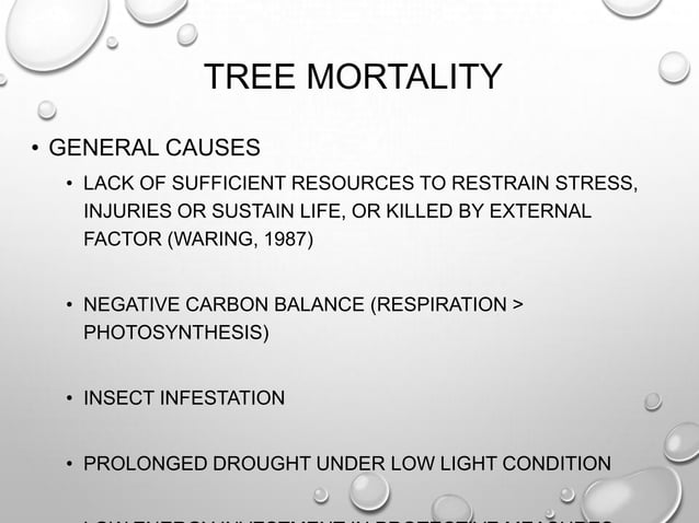 Probalility and models of tree mortality advance silviculture | PPT