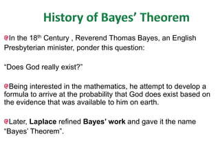 Probability Concept and Bayes Theorem | PPTX