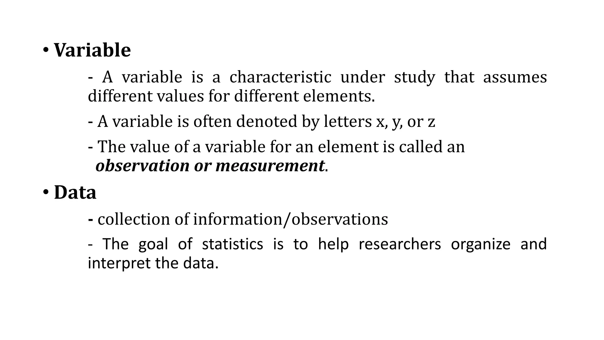 Introduction to statistics.pptx | Business | Business and Finance