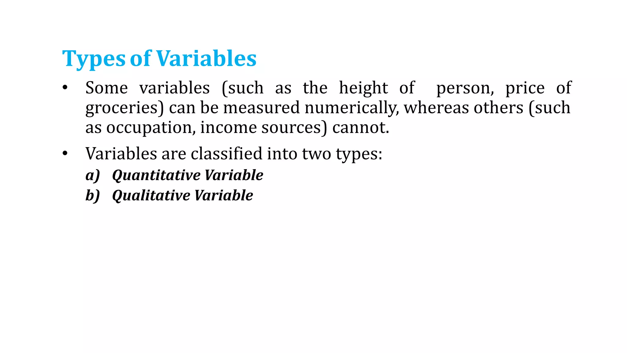 Introduction to statistics.pptx | Business | Business and Finance