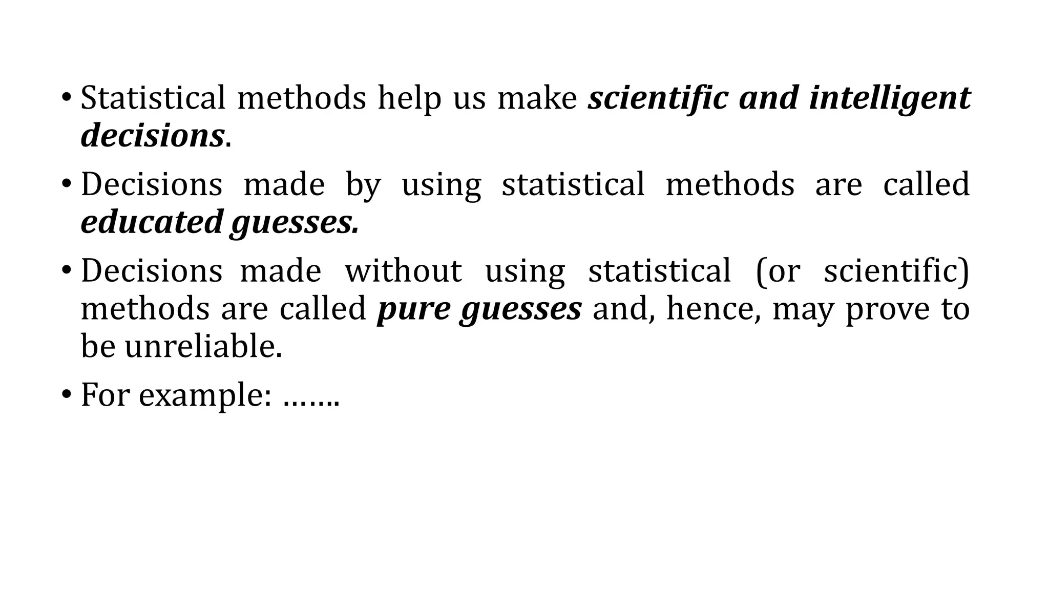 Introduction to statistics.pptx | Business | Business and Finance