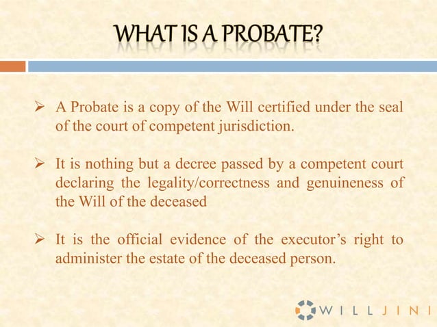 Probate | PPTX | Law