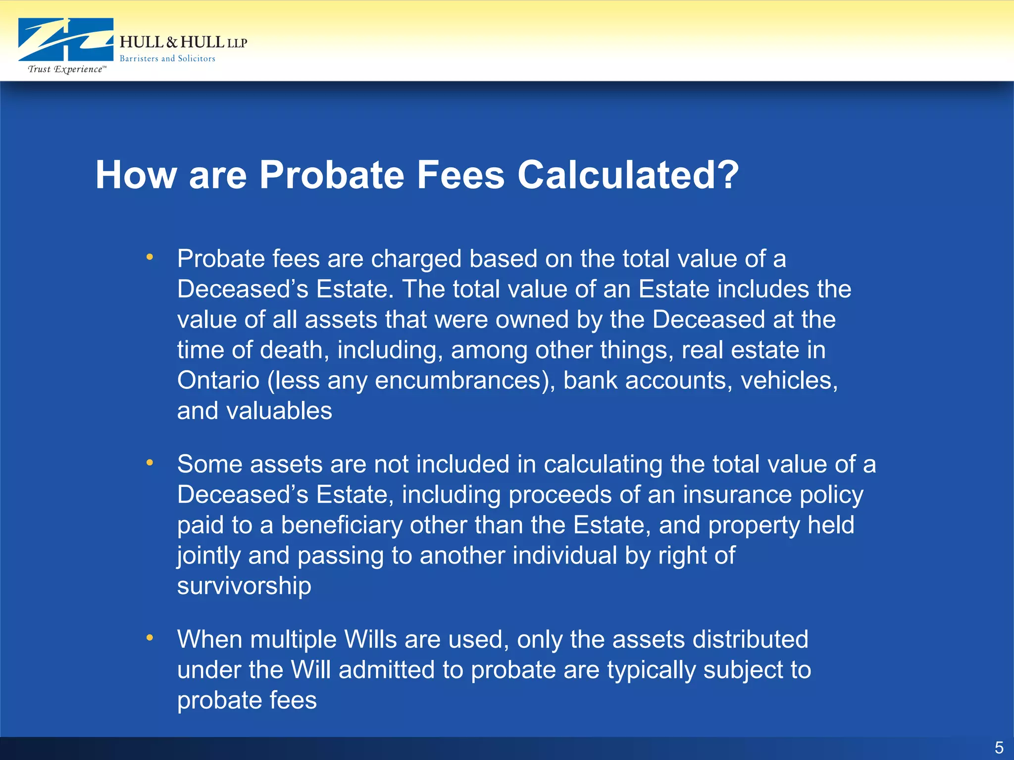 Probate Fees in Ontario | PPT