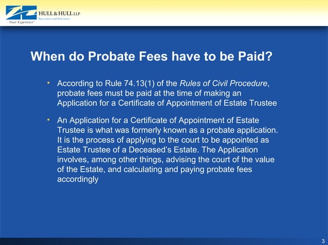 Probate Fees in Ontario | PPT