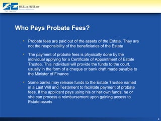 Probate Fees in Ontario | PPT