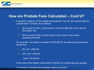 Probate Fees in Ontario | PPT