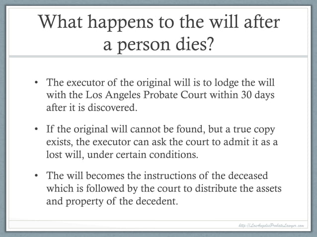 Los Angeles Probate Handbook | PPT