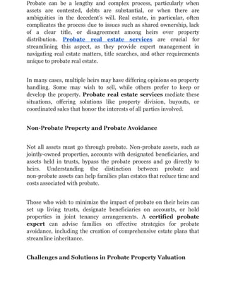 Probate Property Valuation A Comprehensive Guide to Navigating the Process.pdf | Free Download