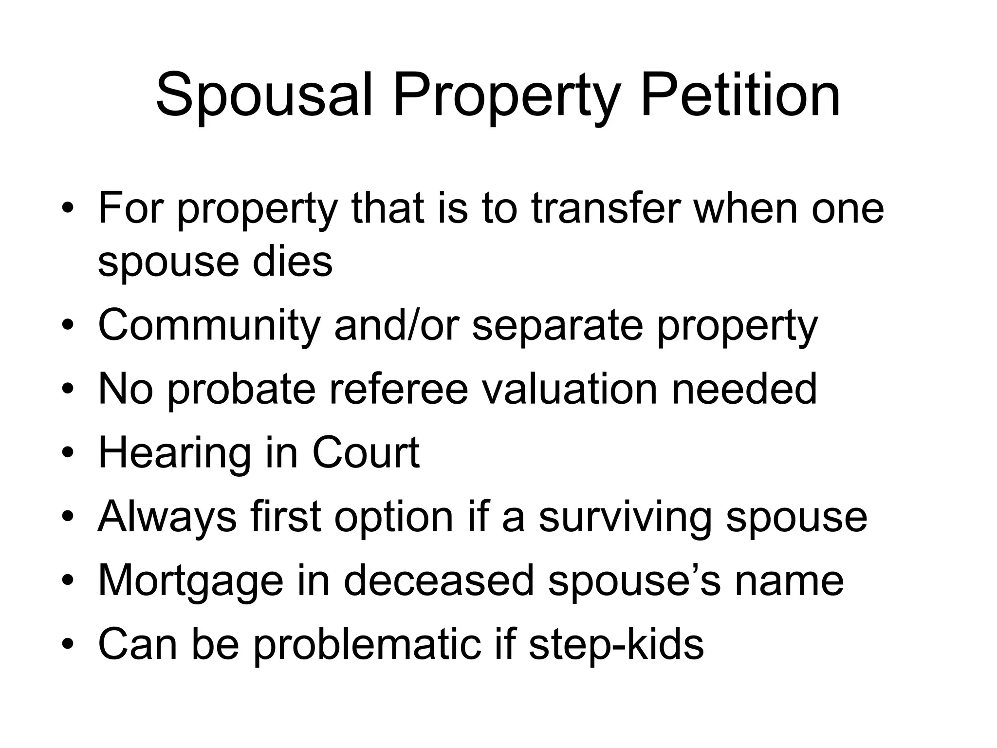 Probate sale presentation | PPT