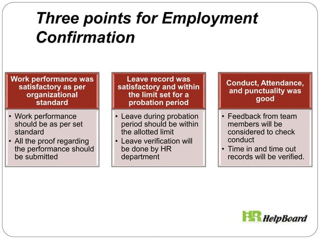 Probation and Confirmation Policy | PPTX | Resume Writing and Advice ...