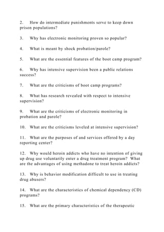 Probation and Parole 3Running head Probation and Parole.docx ...